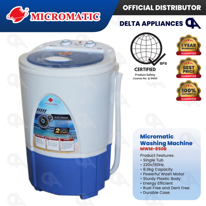 Micromatic MWM 850 8KG Washing Machine Micromatic Washing Machine ...