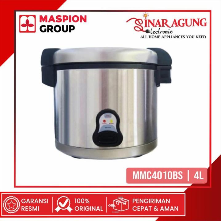 [COD] MAGIC COM / RICE COOKER MASPION MMC4010BS / MMC-4010 STAINLESS (4 ...