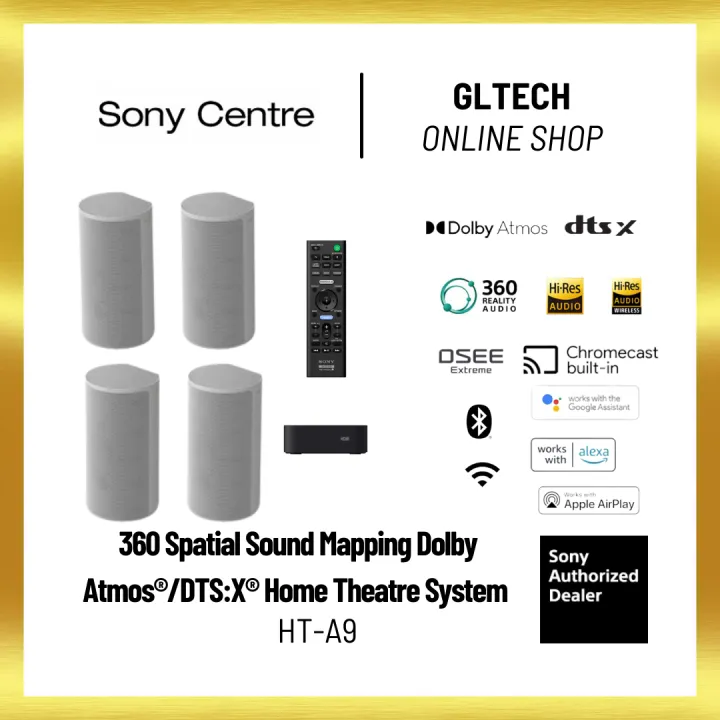 Sony (HT-A9) 360 Spatial Sound Mapping Dolby Atmos®/DTS:X® Home Theatre ...