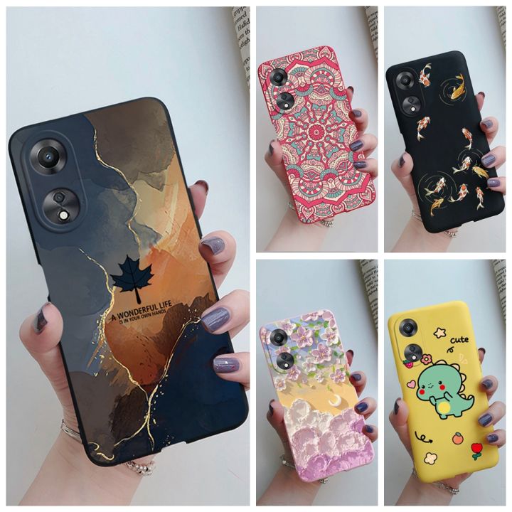 เคสสำหรับ OPPO A78 5G ลายดอกไม้หลากสีเคสมือถือซิลิโคนนิ่ม CPH2483มี ...