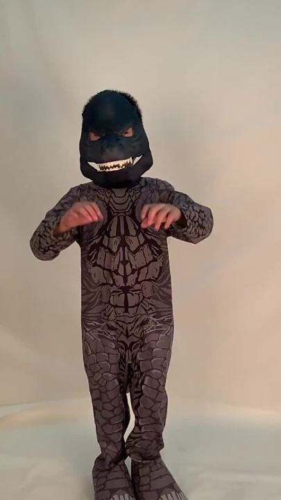Halloween Godzilla Monster Costume cosplay Children's Jumpsuit Stage ...