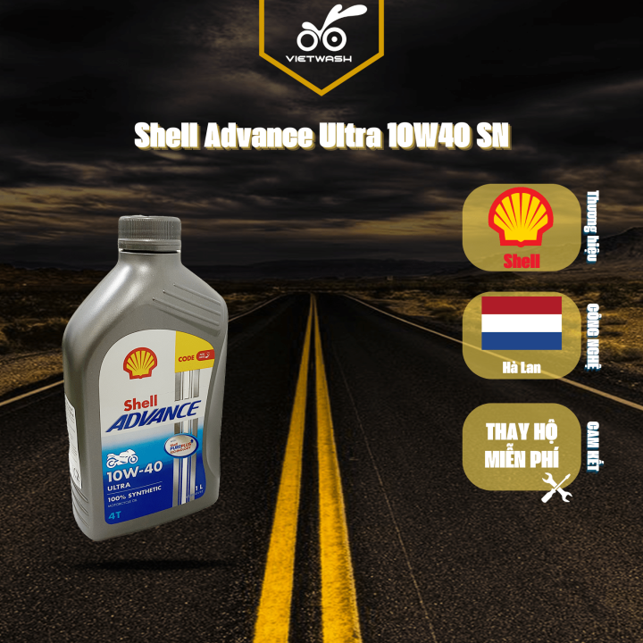 [SHELL] Nhớt xe số Shell Advance Ultra 4T 10W40 API SN 1L [MIỄN PHÍ ...