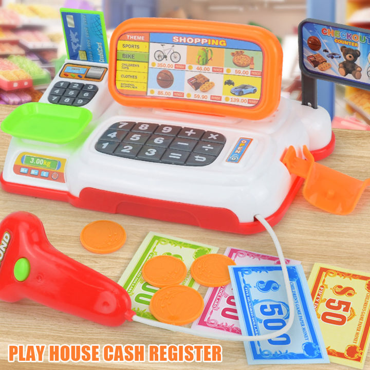 Norkee Pretend Play Cash Register Toy Electronic Cash Register Toy ...