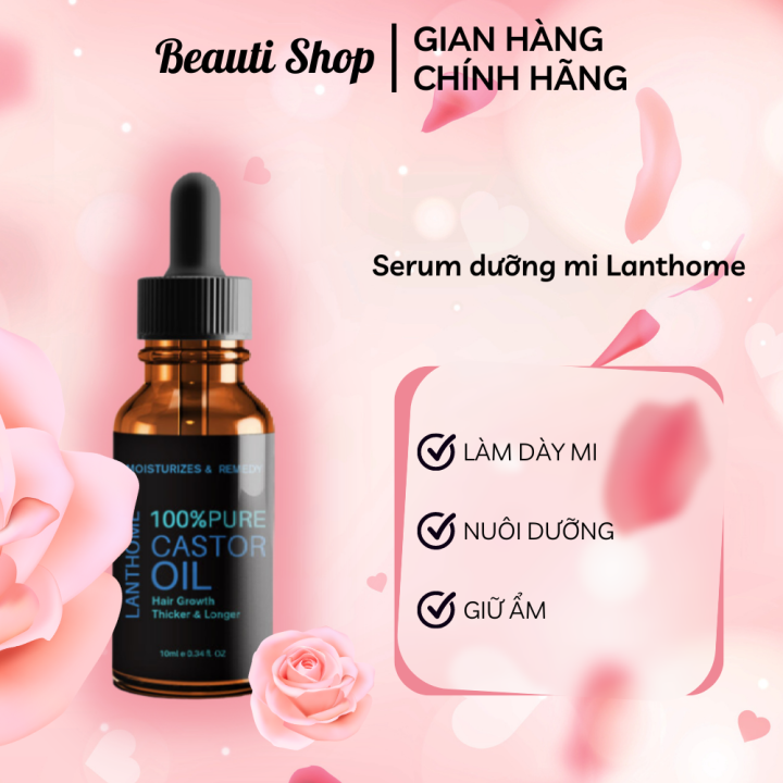 Serum dưỡng mi, dưỡng mày chiết xuất thầu dầu Lanthome Castor Oil 10ml ...