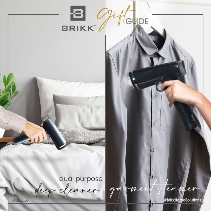 BRIKK Dual-Purpose Deep Cleaner & Garment Steamer | Lazada PH