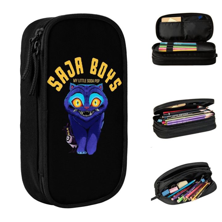 Saja Boys Kpop Demon Hunters Pencil Cases Derpy Tiger Pencilcases Pen ...