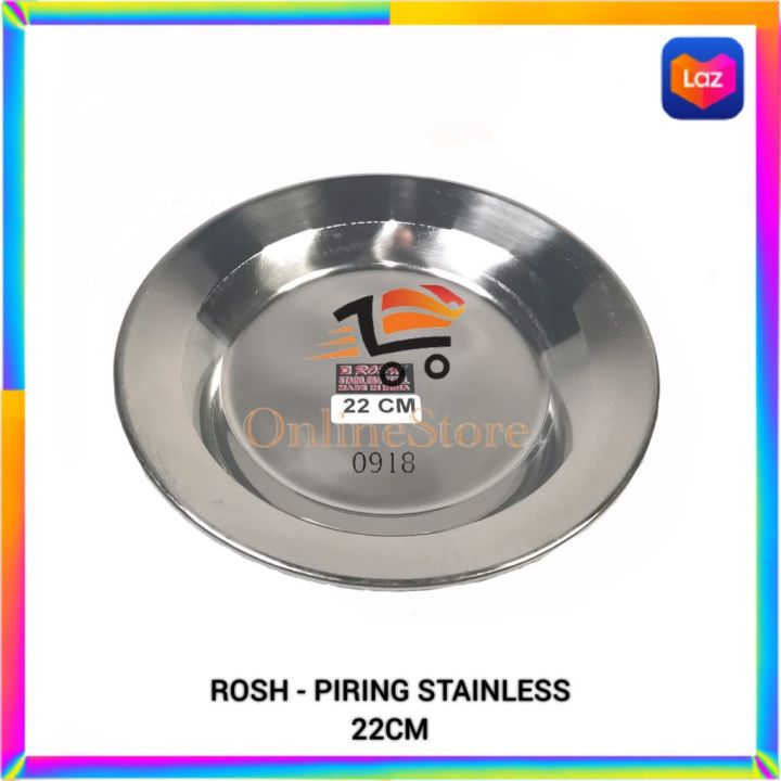 OS.Piring Stainless 20cm | Lazada Indonesia