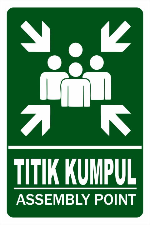 SIMBOL K3 /HSE TITIK KUMPUL ( STIKER / AKRILIK ) | Lazada Indonesia