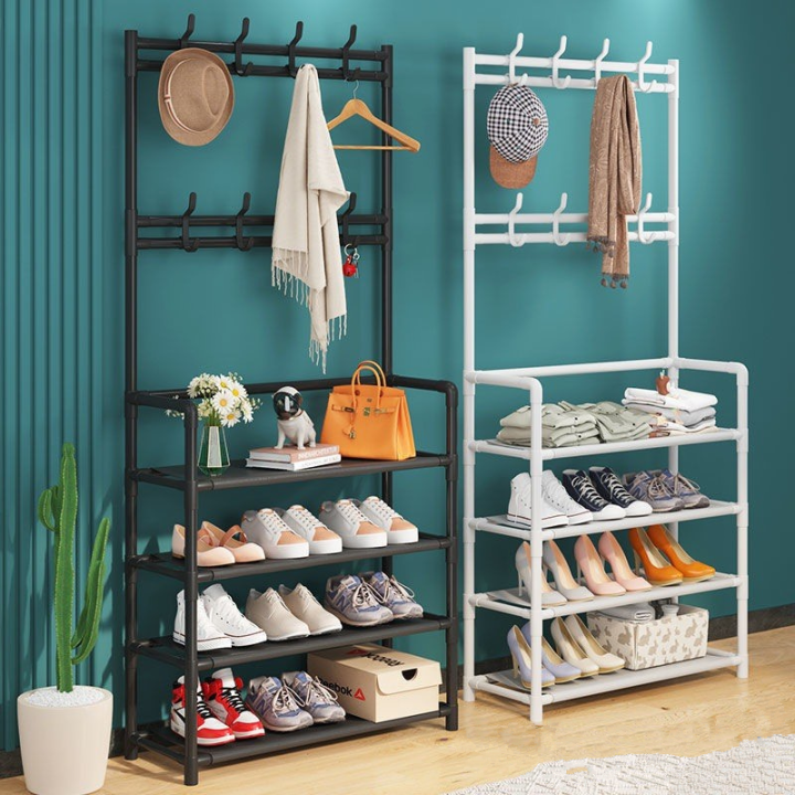 Multi-Functional Shoe Cabinet Shoe And Hat Rack Floor Hanger Simple ...