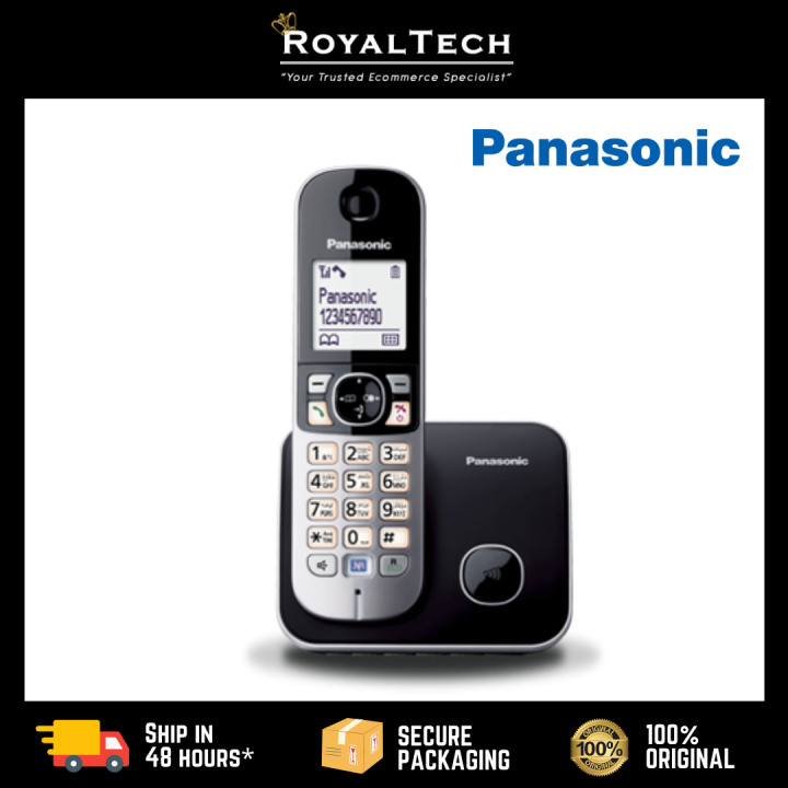 PANASONIC Digital Cordless Phone DECT Phone KX-TG6811 KXTG6811 (Home / Office Landline/ TM line ...