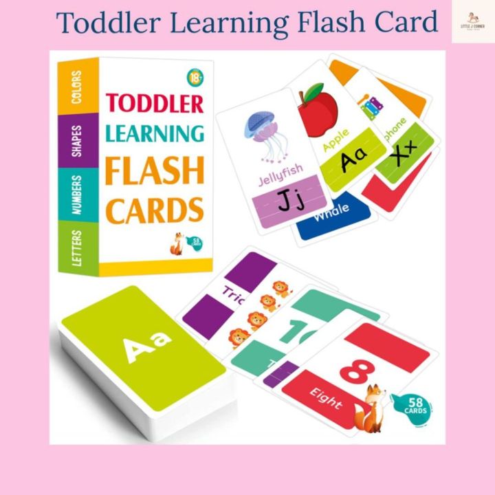[READY STOCK]Toddler English Learning Flash Cards 58 cards/Letter ...