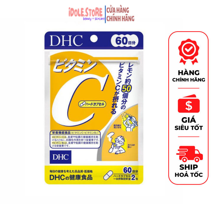 VIÊN UỐNG BỔ SUNG VITAMIN C DHC NHẬT BẢN (GÓI DÙNG 60 NGÀY | Lazada.vn