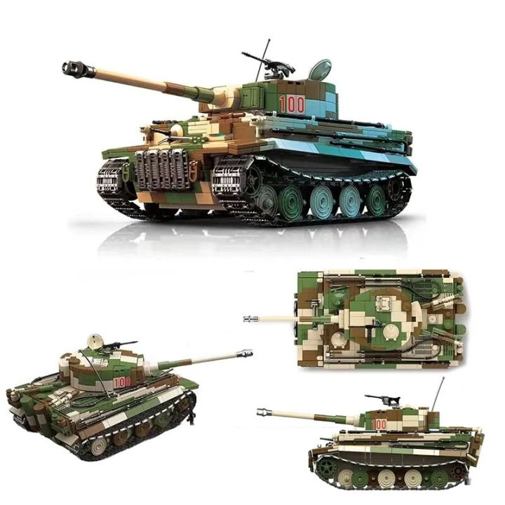 Compatible with LEGO 2023 New WWII quân Tiger King mô hình xe tăng hạng ...