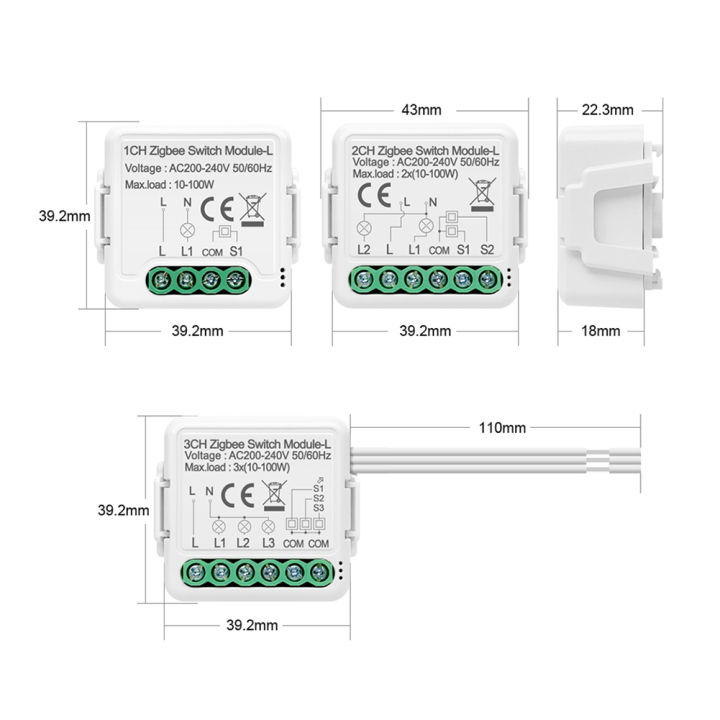 ZigBee 3.0 Smart Light Switch Module Timing Countdown Function Smart ...