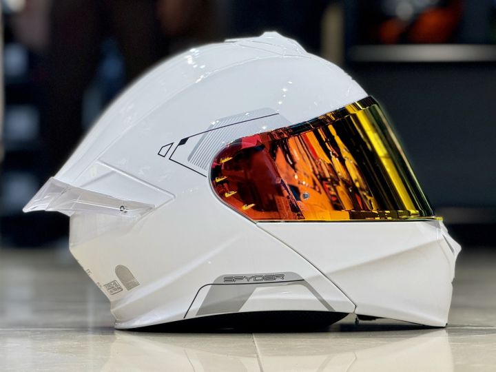 Spyder Force+ V2 Modular Dual Visor Helmet with Free Extra Clear Visor ...