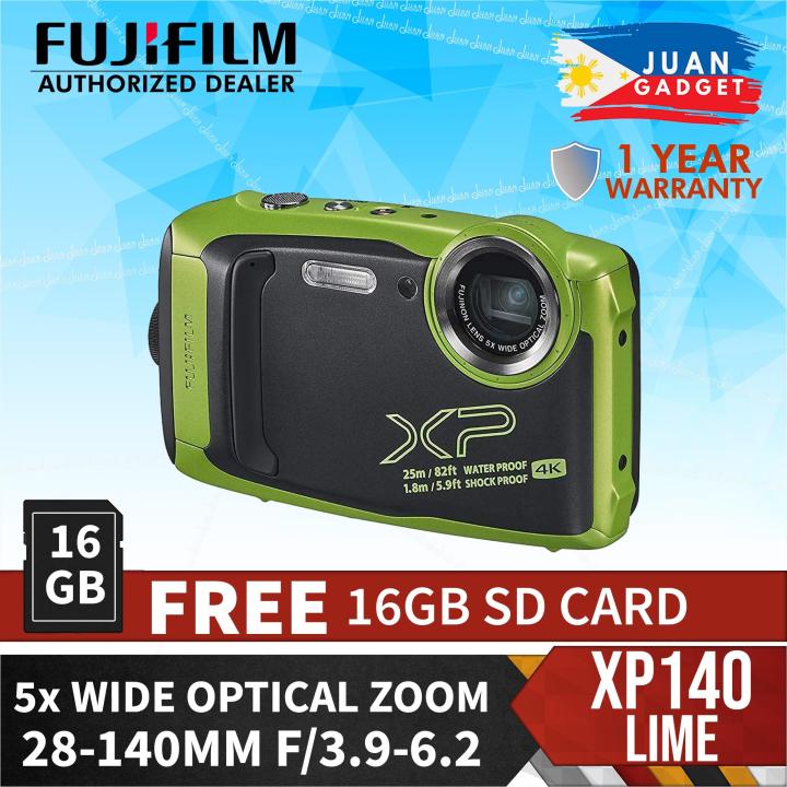 FUJIFILM FinePix XP140 Waterproof Digital Camera with 28-140mm Fixed Lens Shockproof Underwater ...