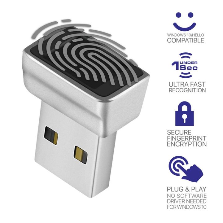USB Fingerprint Reader for Windows 10 Hello, Biometric Scanner for ...