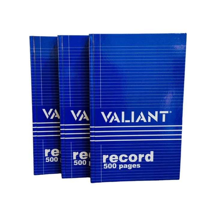 Valiant Record Book 500, 300 Pages Log Book | Lazada PH
