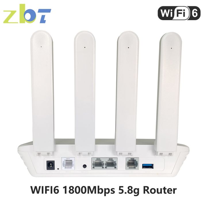 Zbt wifi6 Router 1800Mbps openwrt firmware DDR3 256Mb flash 16Mb 3 ...