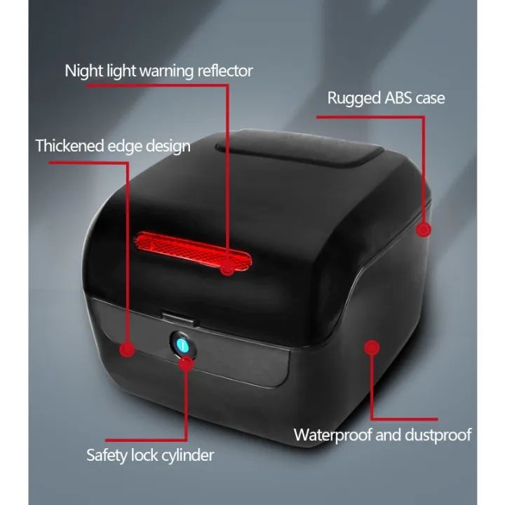 Motorcycle trunk general storage box waterproof large capacity ...