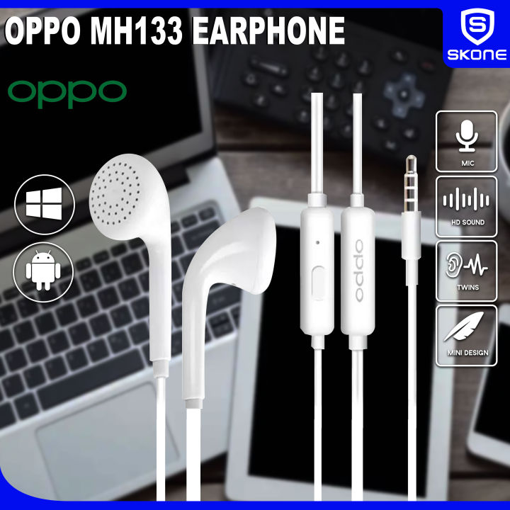 OPPO Earphone MH133 Original In-Ear Headphones 3.5mm Jack with Mic ...