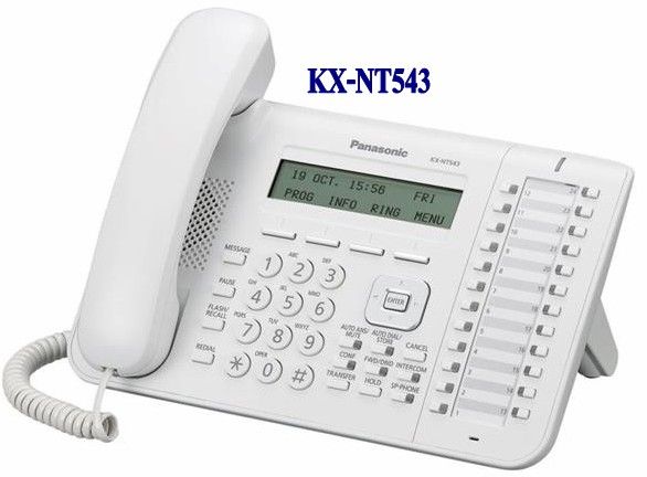 KX-NT543 เครื่องโทรศัพท์แบบ IP Panasonic 3-Line Backlit LCD IP Phone 24 Buttons ใช้กับระบบตู้ ...