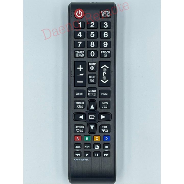 Remote control for Samsung TV. AA59-00608A model has HDMI 3D buttons ...