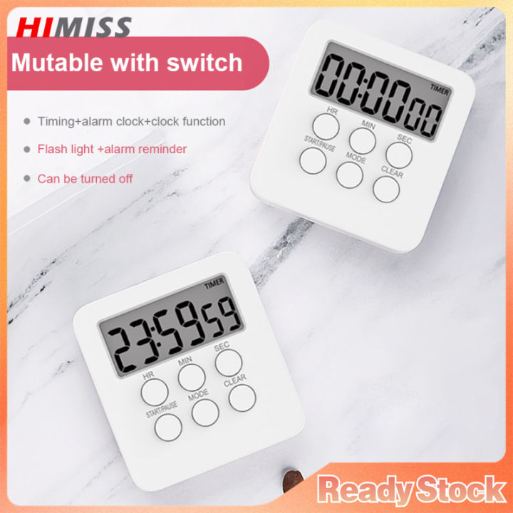 HIMISS Portable Digital Timer With Bracket Super Strong Magnetic Count ...