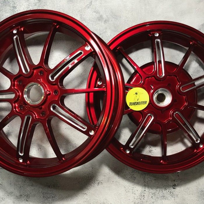 Velg Luigy Red Model Drag Depan Belakang Vespa Sprint Primavera S LX ...