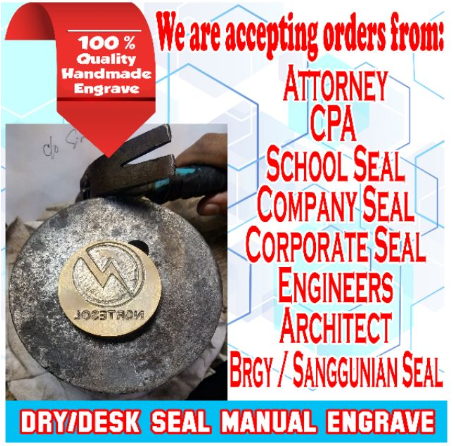 Dry Seal Desk Seal "Manual Engrave" | Lazada PH