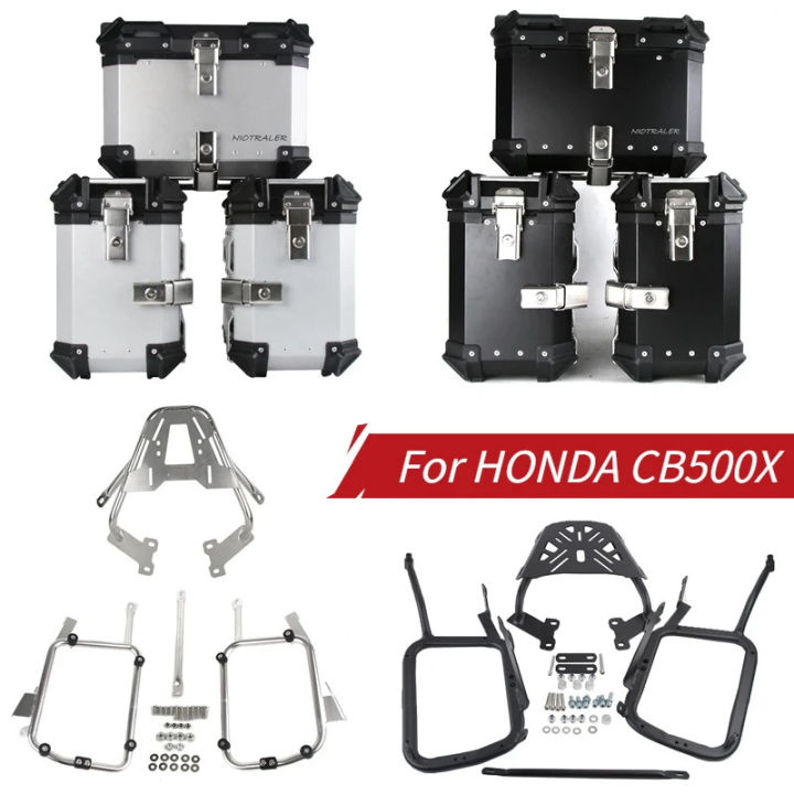 Motorcycle Side Panniers Rack Frame Top Box Case Saddlebag Bracket ...