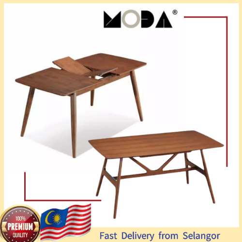 *Ready Stock* MODA Extensible Dining Table Modern Solid Wood Table ...