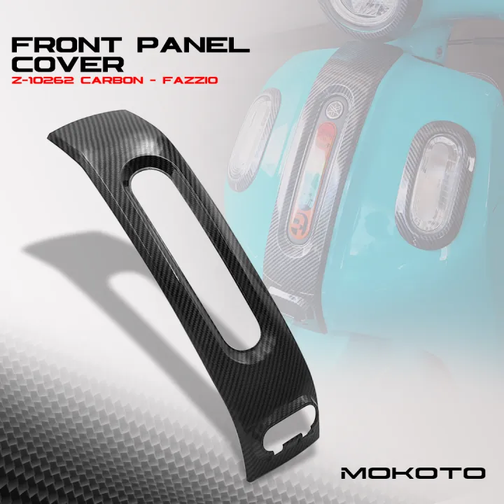 MIO FAZZIO FRONT PANEL COVER CARBON FOR YAMAHA MIO FAZZIO SCOOTER ...