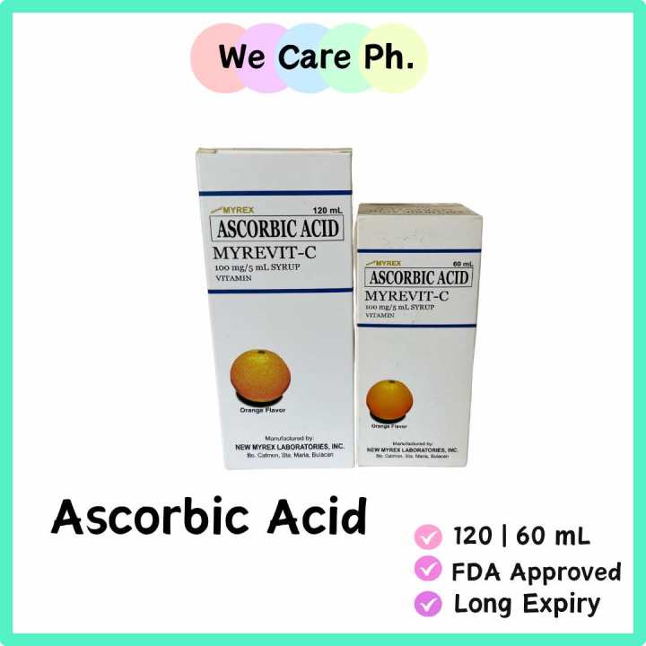 Ascorbic Acid MYREVIT-C Syrup Vitamin C for kids 60mL/120mL | Lazada PH