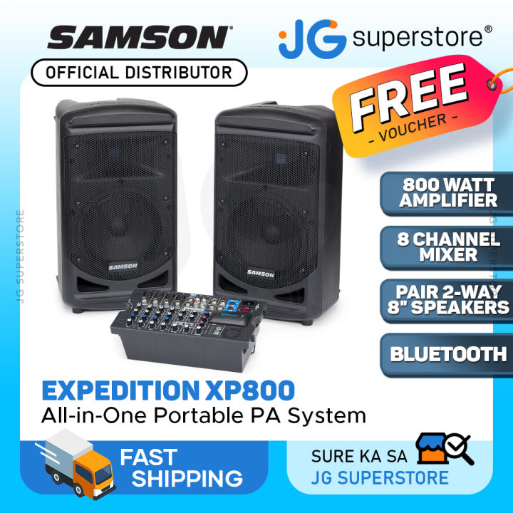 Samson Expedition XP800 All in One Public Address PA Speaker System ...