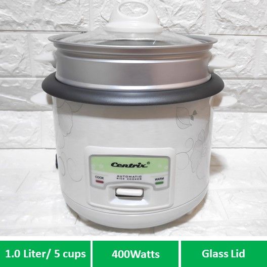 Rice Cooker Centrix Brand CXR-612B 1.0 Liter 4-5 cups with Steamer ...