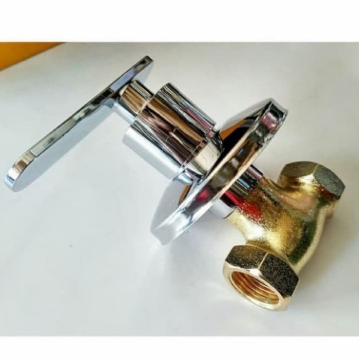 Stop Kran tanam bahan Kuningan / Stop kran Wall shower - Premium ...