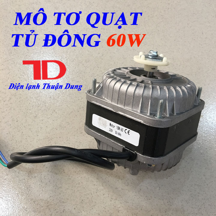 Motor quạt giải nhiệt dàn nóng 60W Motor quạt tủ đông - Điện Lạnh Thuận ...