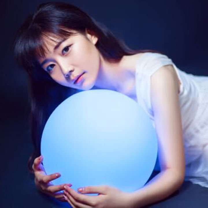 Remote control led rechargeable luminous ball ball lamp outdoor solar ...