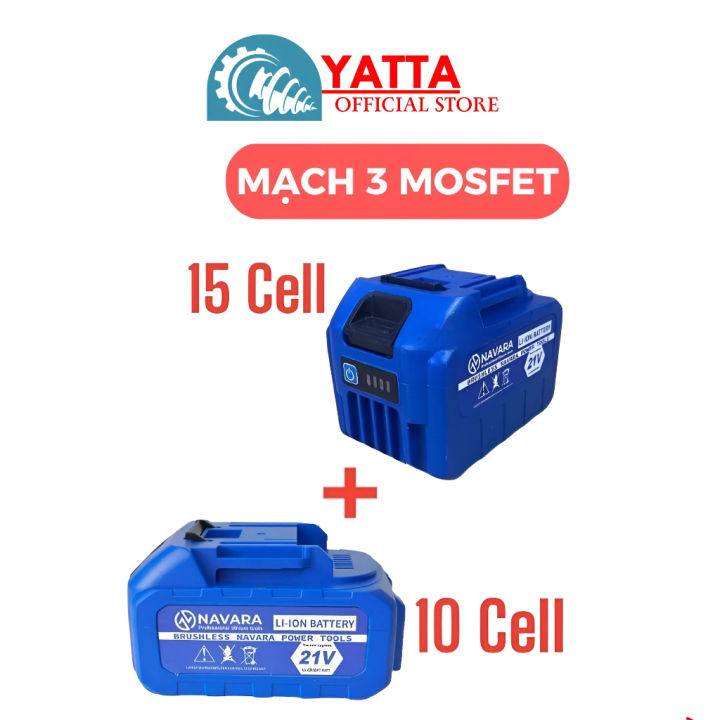 Pin 10 cell, pin 15 cell Navara chính hãng chân pin phổ thông mạch 3 ...