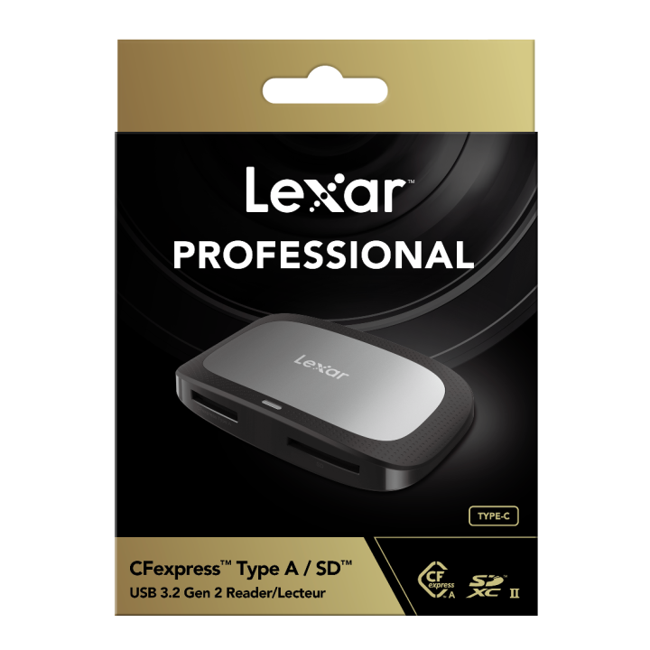 Lexar Professional Dual Slot CF Express Type A & SDXC Card Reader USB3 ...