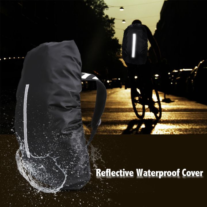 5 Sizes Reflective Waterproof Backpack Rain Cover Outdoor Sports Night ...