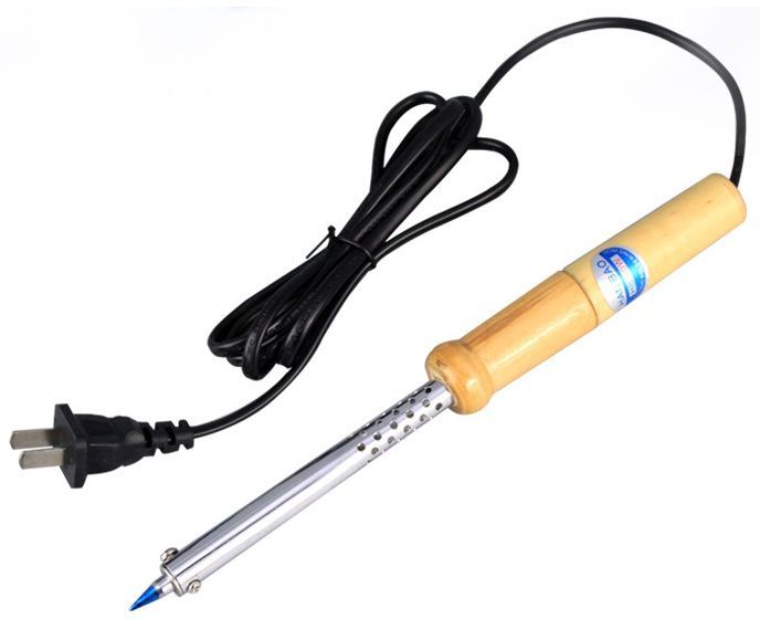Wooden and plastic handle Electric Welding Solder Soldering Iron Tip ...
