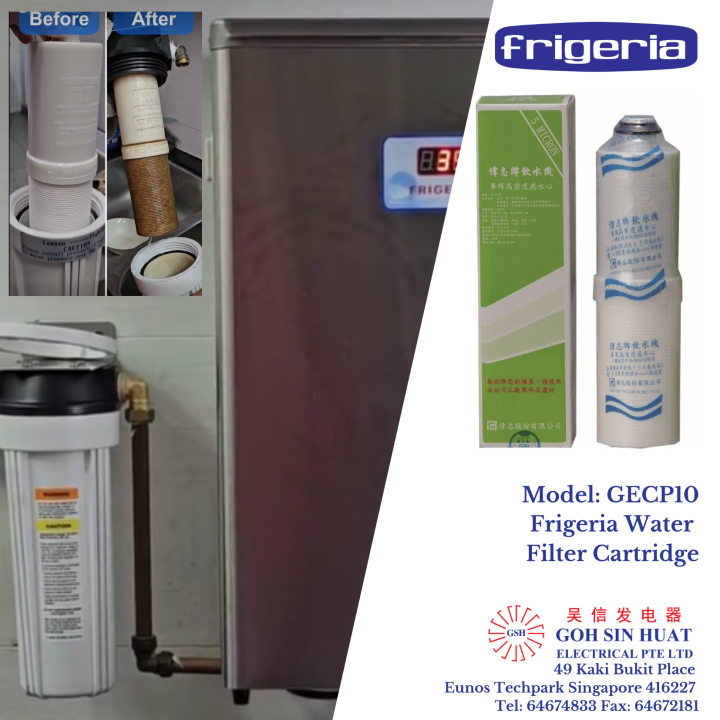 Frigeria GECP10 Water Filter Cartridge For Frigeria Water Dispenser ...