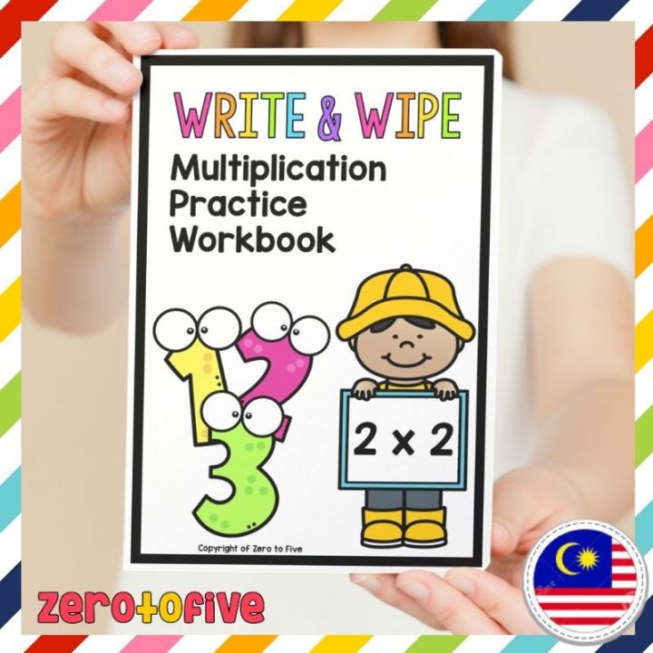 Multiplication Write and Wipe Practice Workbook Wipe Clean Book Times ...
