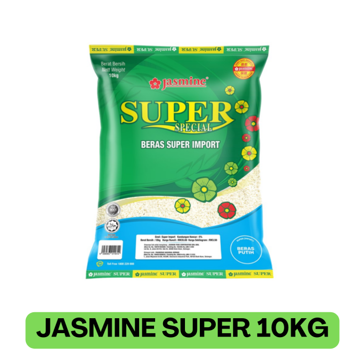 JASMINE SUPER BLUE IMPORT RICE 10KG Beras Jasmine Super Special (10kg ...