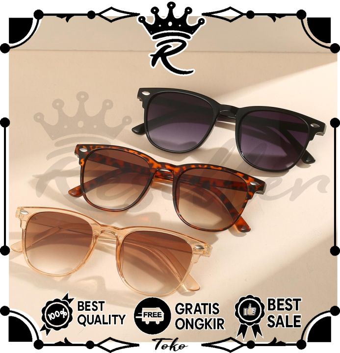 TOKORESELLER - Kacamata Kotak Fashion Retro Bentuk Kotak Eyeglasses Kacamata Terbaru Wanita Pria ...