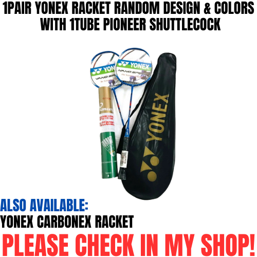 Yonex Badminton 2pcs ( 1Pair) Racket Random Designs and colors with ...