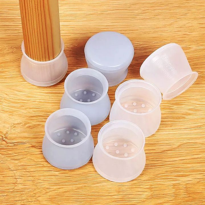 Stretchable Silicone Chair Table Leg Cover Furniture Foot Protective ...