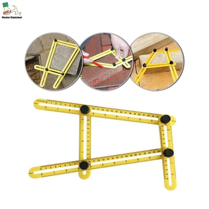 HOME HAM With Metric Inch Scale Four-fold Ruler Plastic Measuring ...